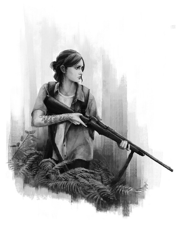 ELLIE with Rifle T-shirt | TORCH TORCH